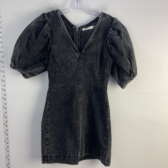 idem ditto | Dresses | Idem Ditto Black Cotton Aline Denim Dress Womens ...